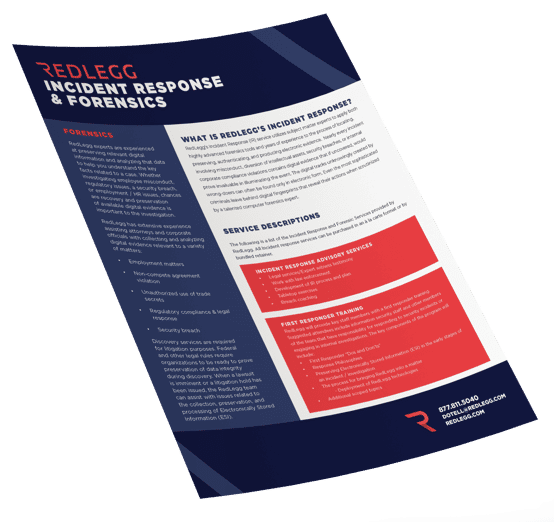 Cyber Incident Response And Forensics Services Overview | RedLegg