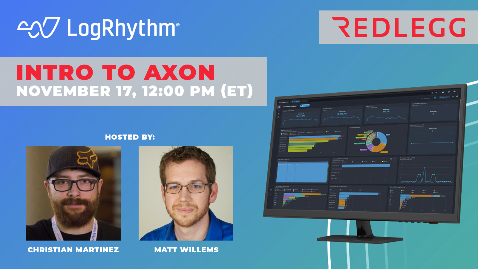 Intro to LogRhythm Axon | November 17, 2023